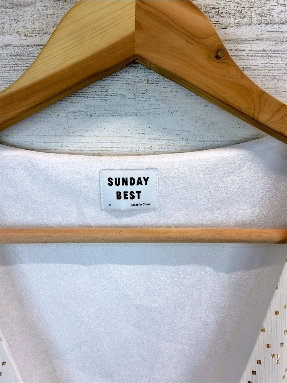 Sunday Best | Dresses | Aritzia Sunday Best Gold Foil Babydoll Mini ...